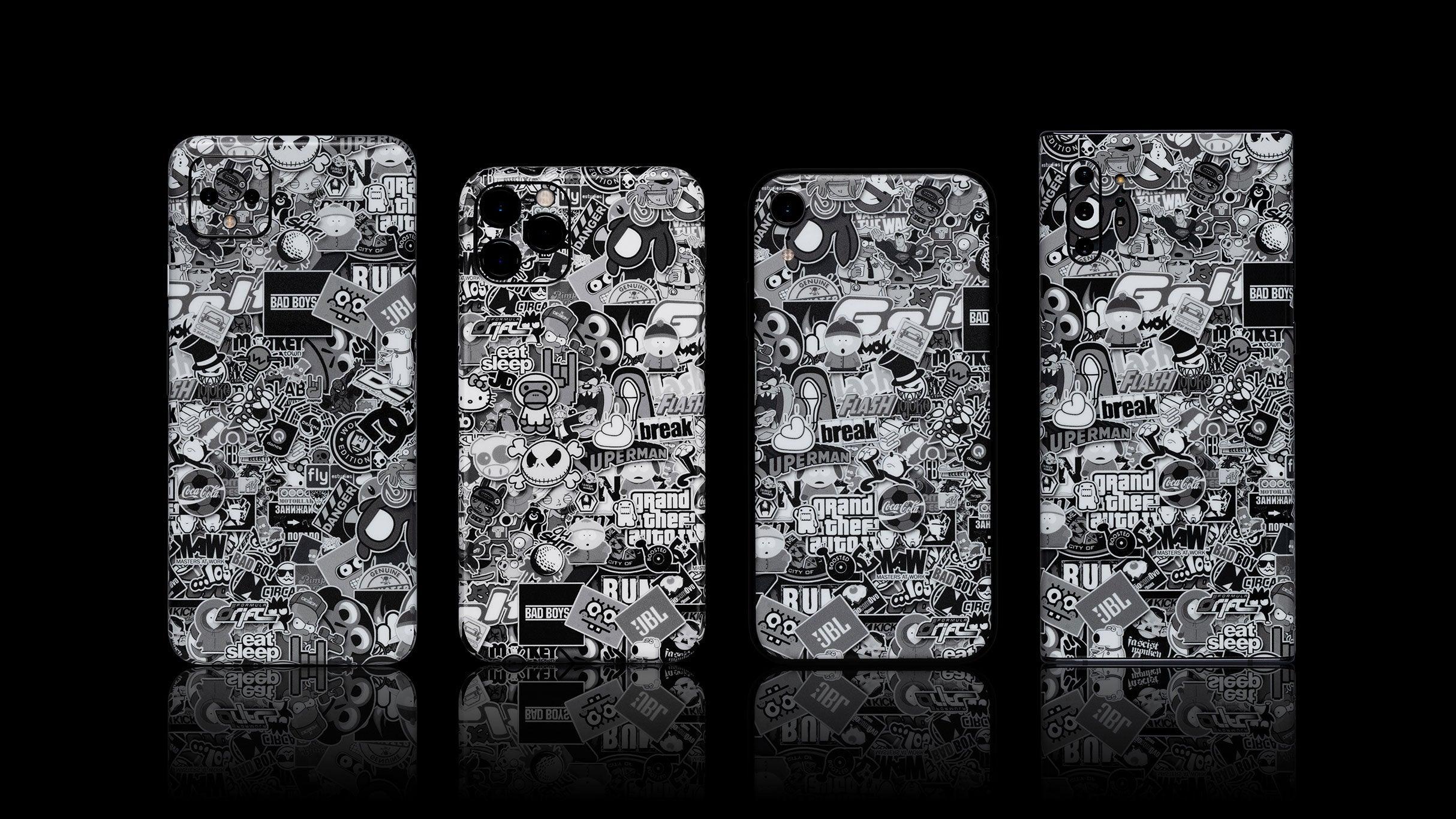 Stickerbomb “grows up” with Monochrome! – Slickwraps