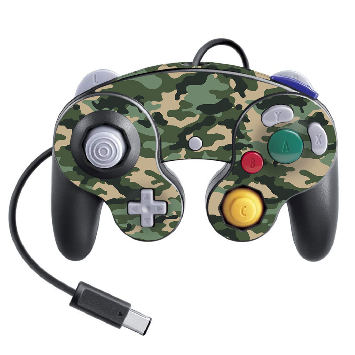 Nintendo Game Cube Controller Super Smash Bros Camo Series Skins/Wraps ...
