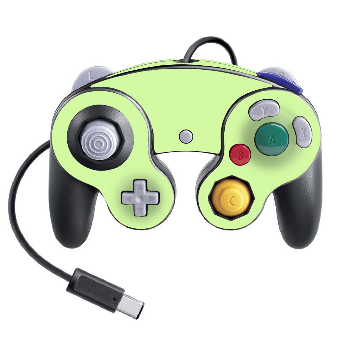 Nintendo Game Cube Controller Super Smash Bros Green Glow Skin/Wras ...