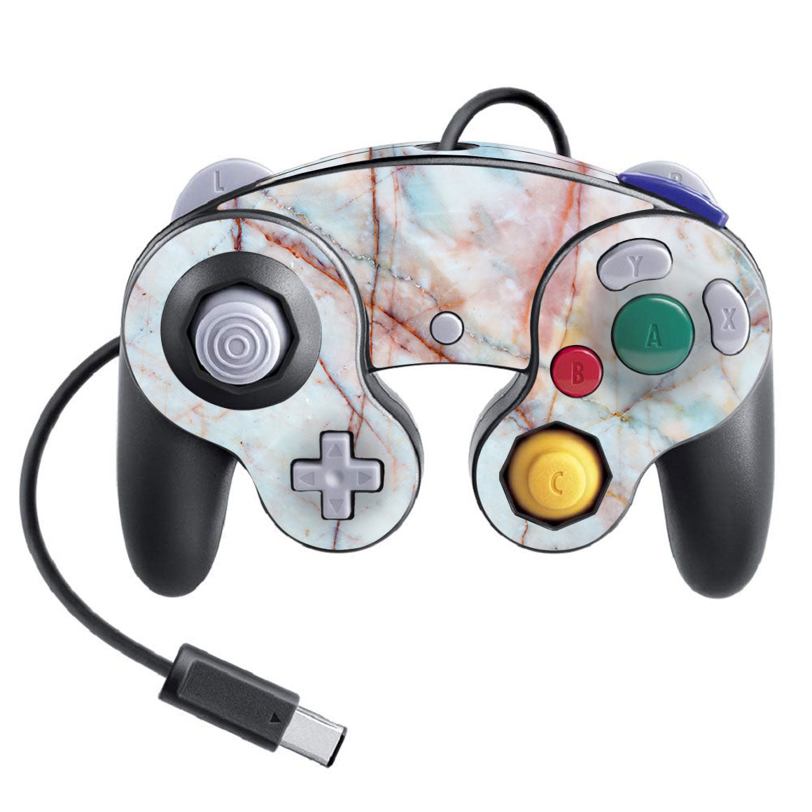 Nintendo Game Cube Controller Super Smash Bros Marble Series Skins ...