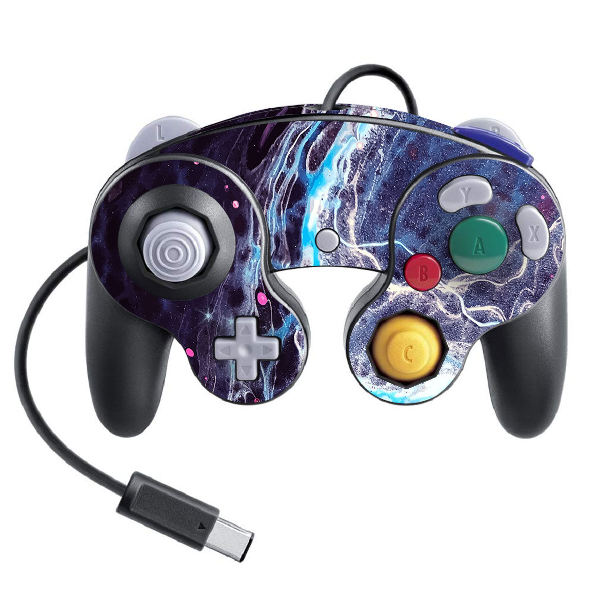 Nintendo Game Cube Controller Super Smash Bros Oil Paint Series Skins ...