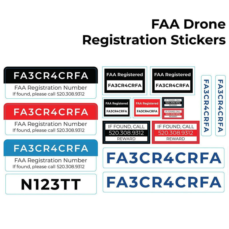 FAA/CAA Registration Sticker Bundle – Slickwraps