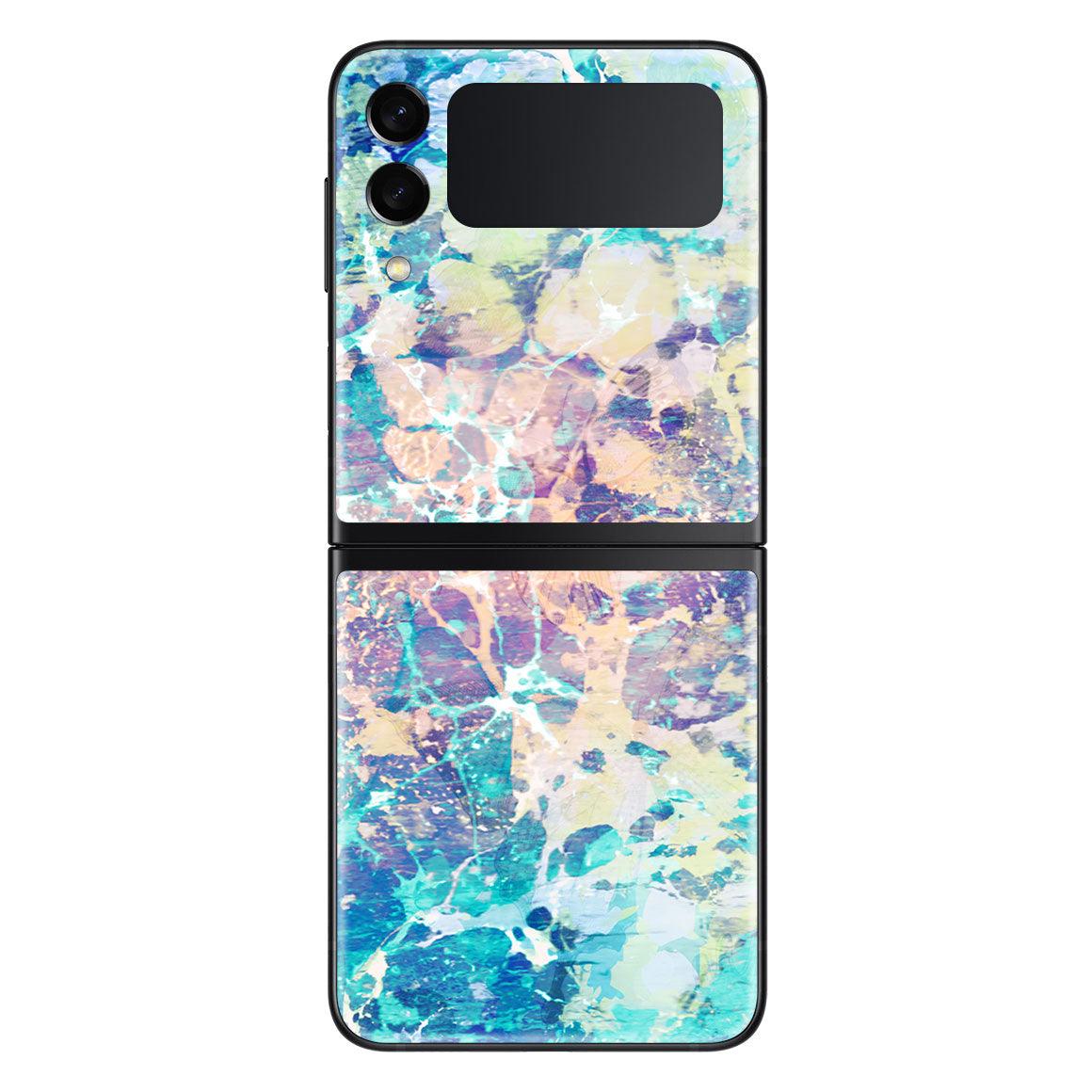 Galaxy Z Flip 3 Marble Series Skins – Slickwraps