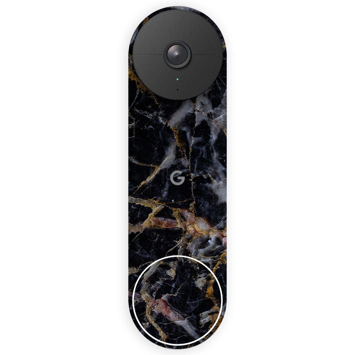 Google Nest Doorbell Wired (2nd Gen) Marble Series Skins/Wraps & Covers ...