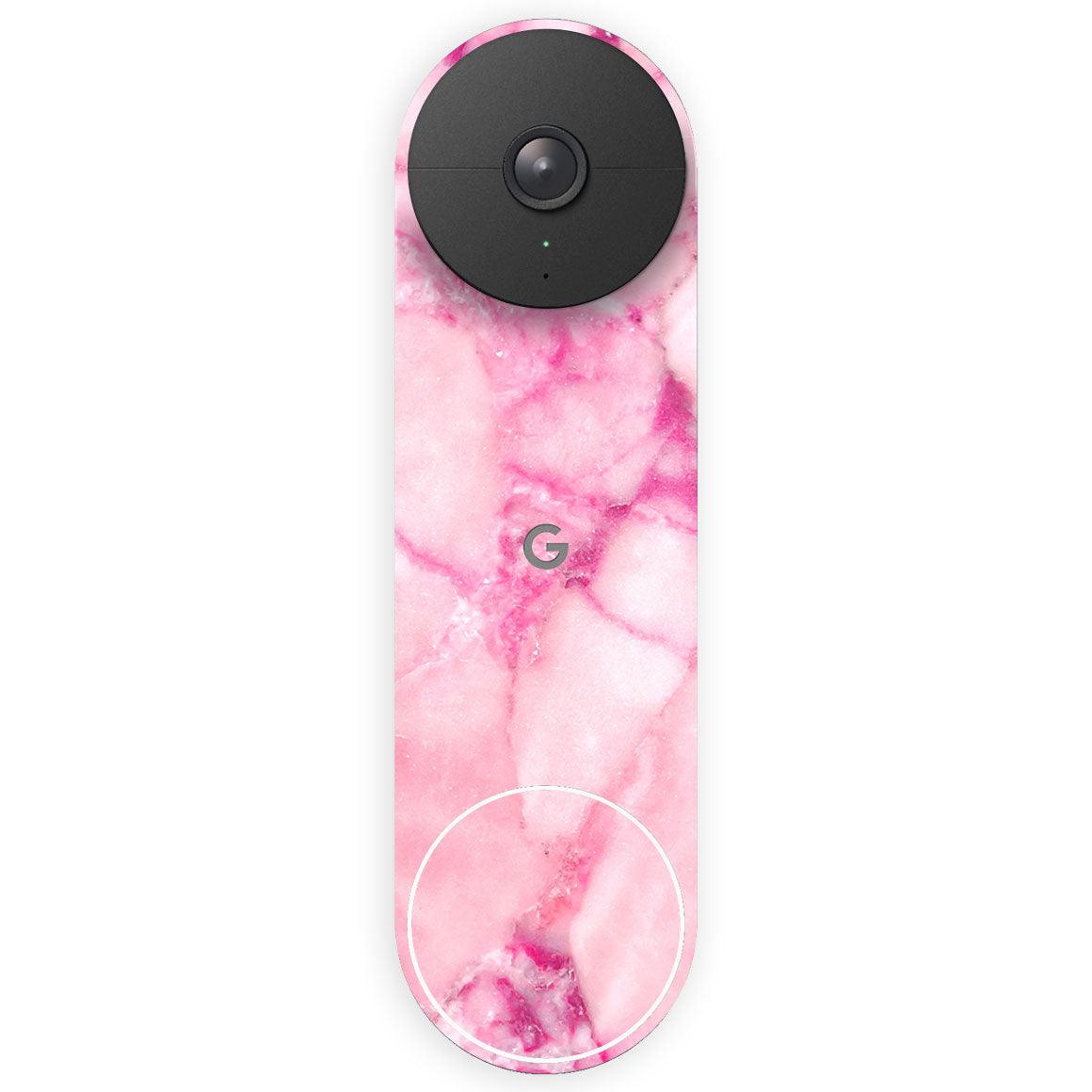 Google Nest Doorbell Wired (2nd Gen) Marble Series Skins/Wraps & Covers ...